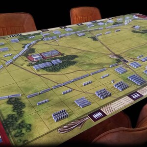 The Battle of Waterloo Board Game, Napoleonic Wargaming, Complete Map ...