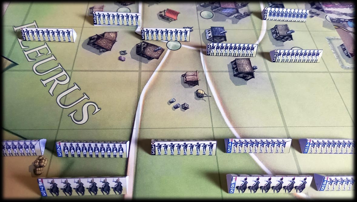 Napoleonic Battle Map of Fleurus, Wargaming Terrain and Miniature ...