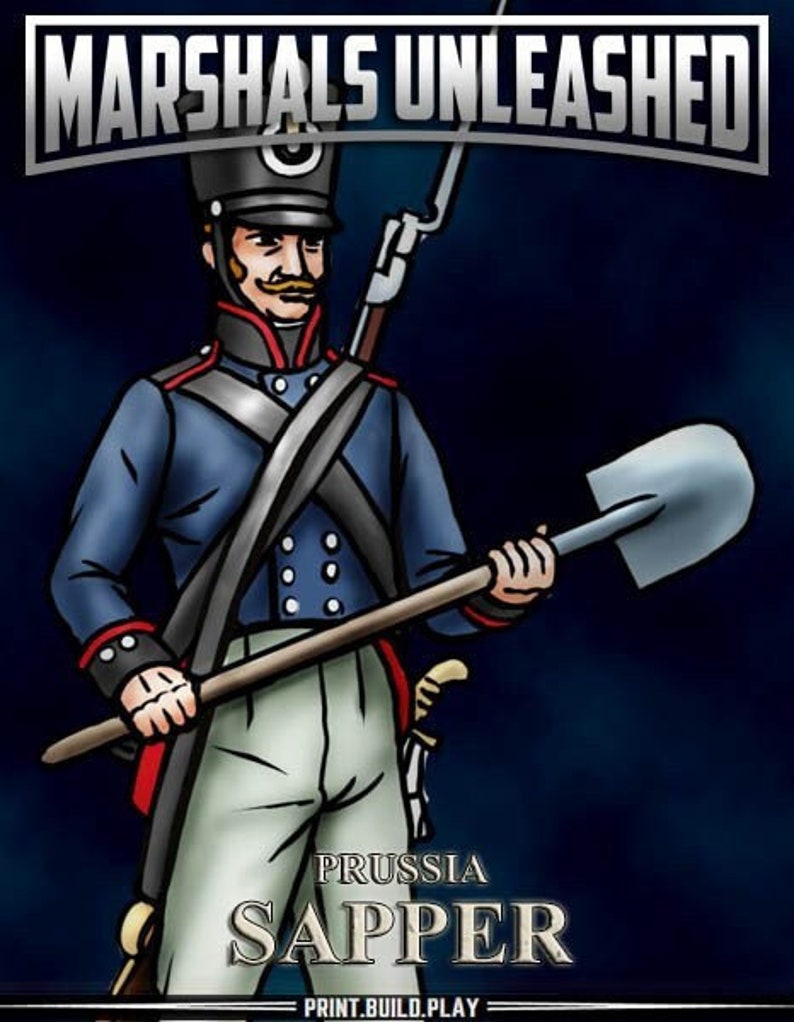 Miniature Wargaming Prussian Sappers Engineers Napoleonic - Etsy