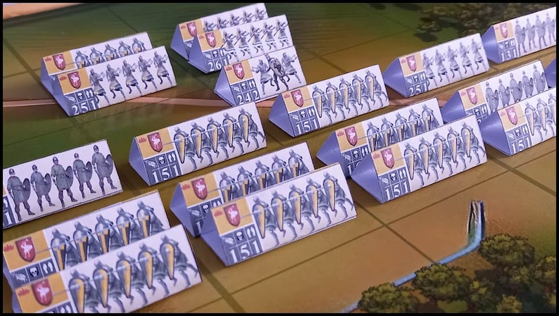 Medieval Battle of Hastings, Wargame Map and Miniatures, Complete Board ...