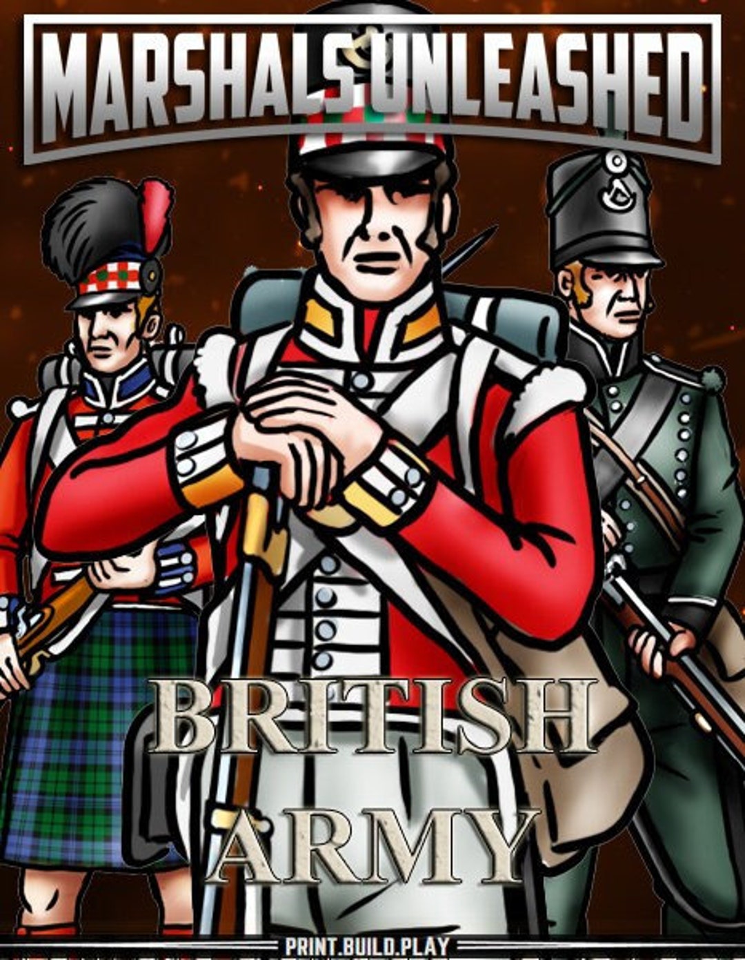 British Army - Paper Miniature - Napoleonic Infantry Artillery Cavalry ...