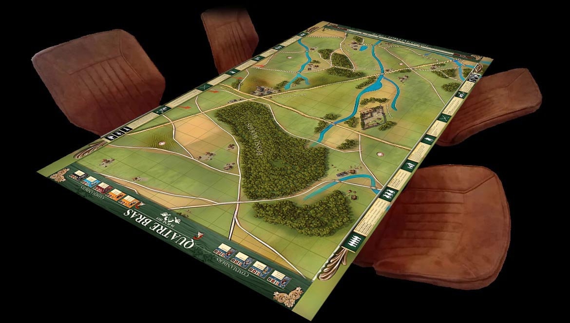 Napoleonic Battle Map of Quatre-bras, Wargaming Terrain and Miniature ...