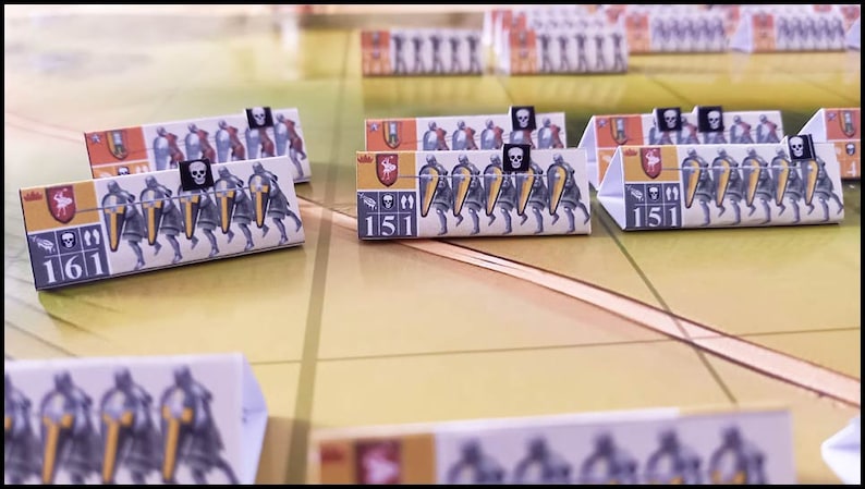 Medieval Battle of Hastings, Wargame Map and Miniatures, Complete Board ...