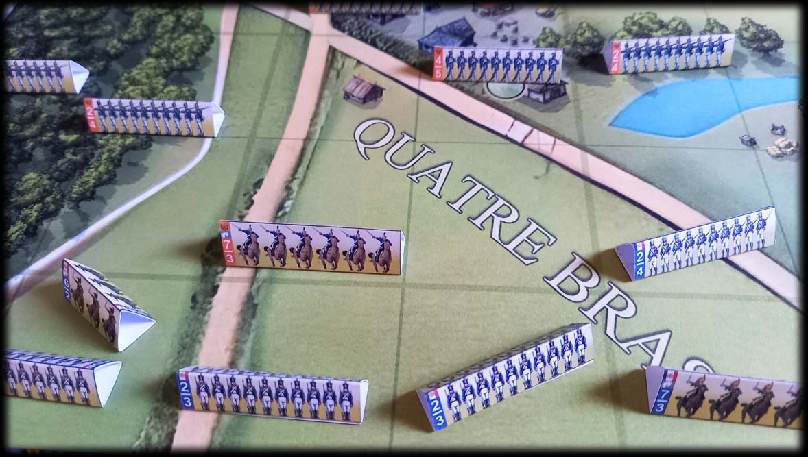 Napoleonic Battle Map of Quatre-bras, Wargaming Terrain and Miniature ...