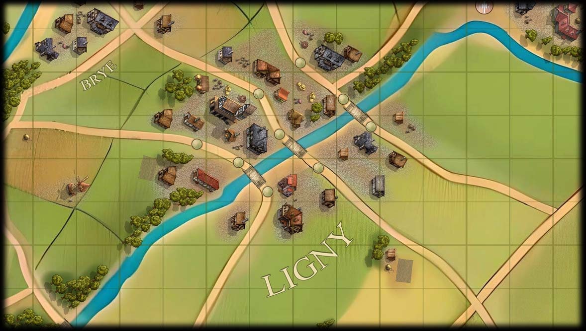 Napoleonic Battle Map of Ligny, Wargaming Terrain and Miniature ...