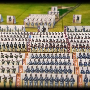 The Battle of Waterloo Board Game, Napoleonic Wargaming, Complete Map ...