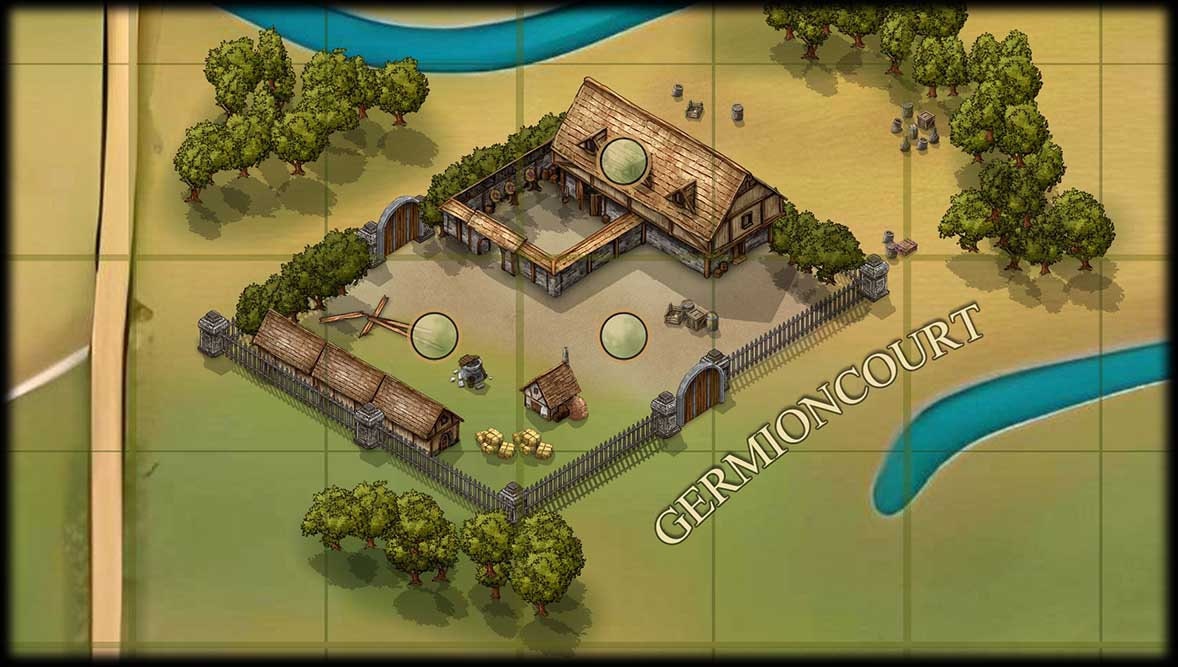 Napoleonic Battle Map of Quatre-bras, Wargaming Terrain and Miniature ...