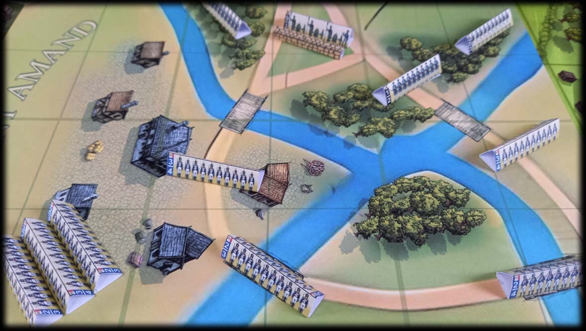 Napoleonic Battle Map of Ligny, Wargaming Terrain and Miniature ...