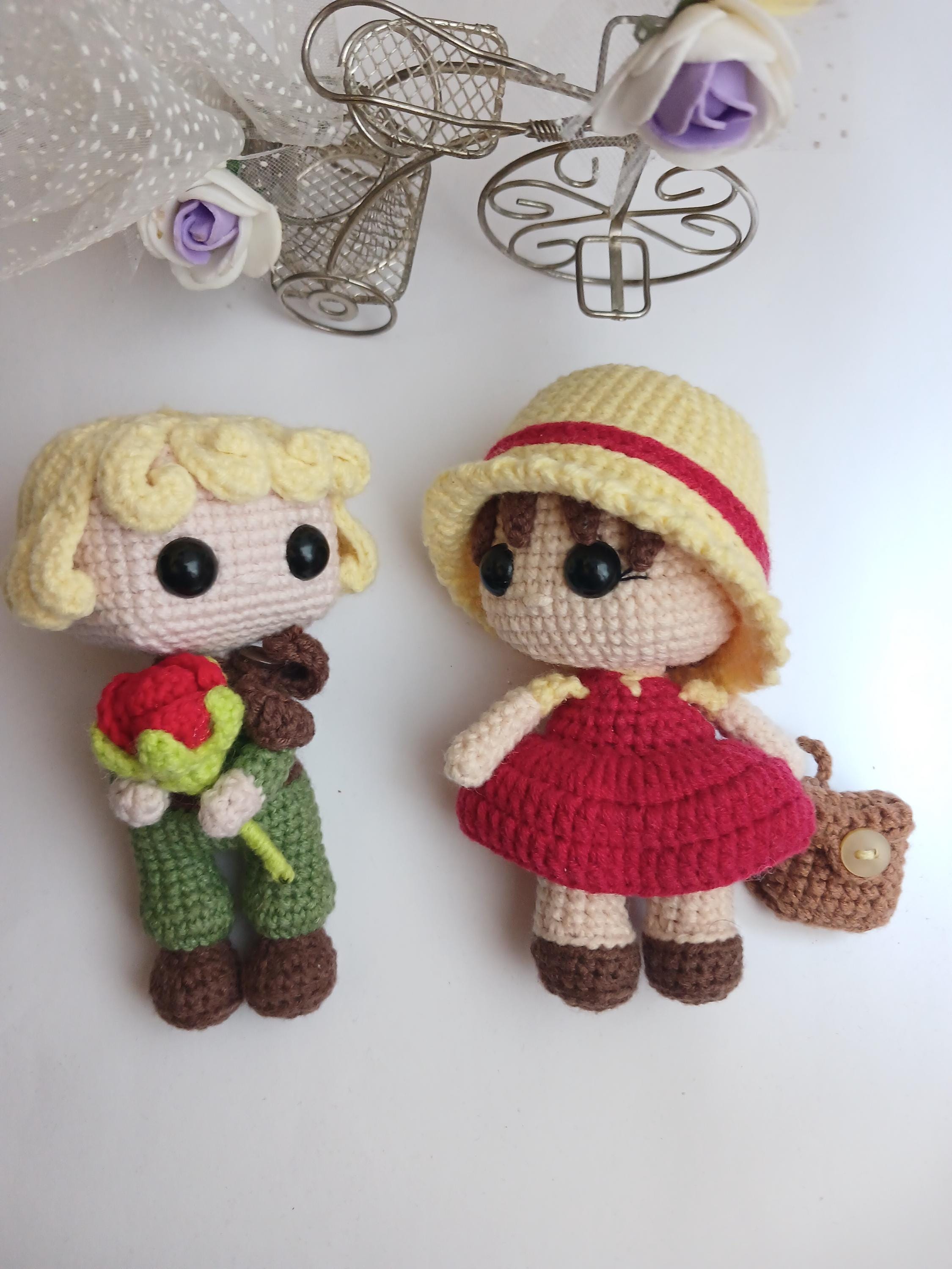 Mini Crochet Amigurumi Doll Pattern: Kawaii Bundle Toy Tutorial (PDF ...