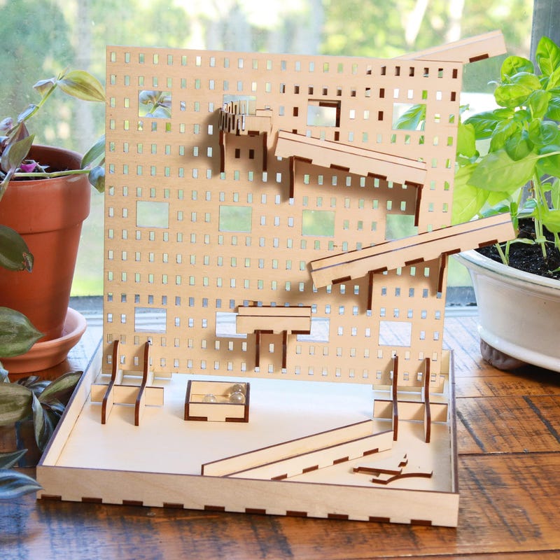 Laser Cut Marble Run - Etsy