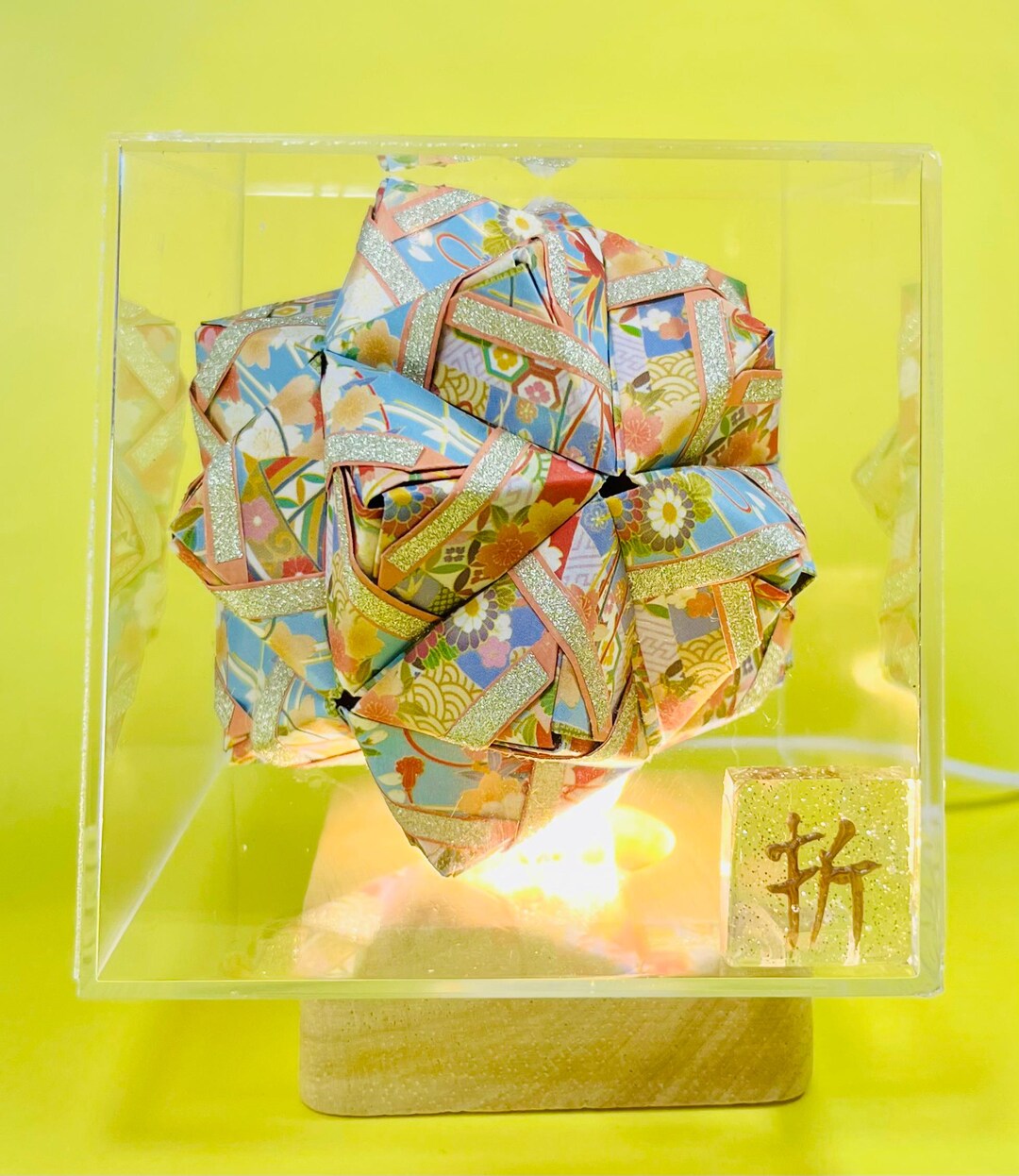 Japanese Origami Unit Kusudama Lamp From Japan - Etsy