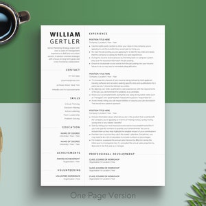 Creative Resume Template - CV With Cover Letter for Job Applications ...