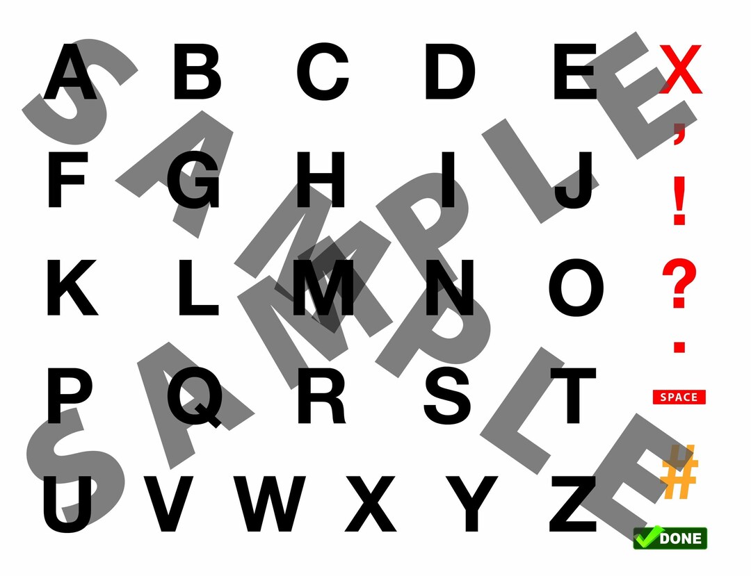 Communication Spell Board; Spelling; Autism; Nonspeaker; Typer Https ...