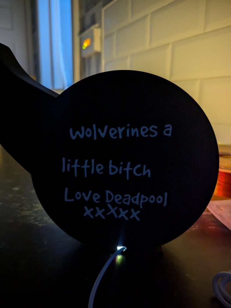 Deadpool & Wolverine Lightbox: 3D Printed Marvel-themed LED Light With ...