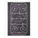 Hockey Rink Chalk Design With Plays Area Rug | Man Cave Decor | Gift ...