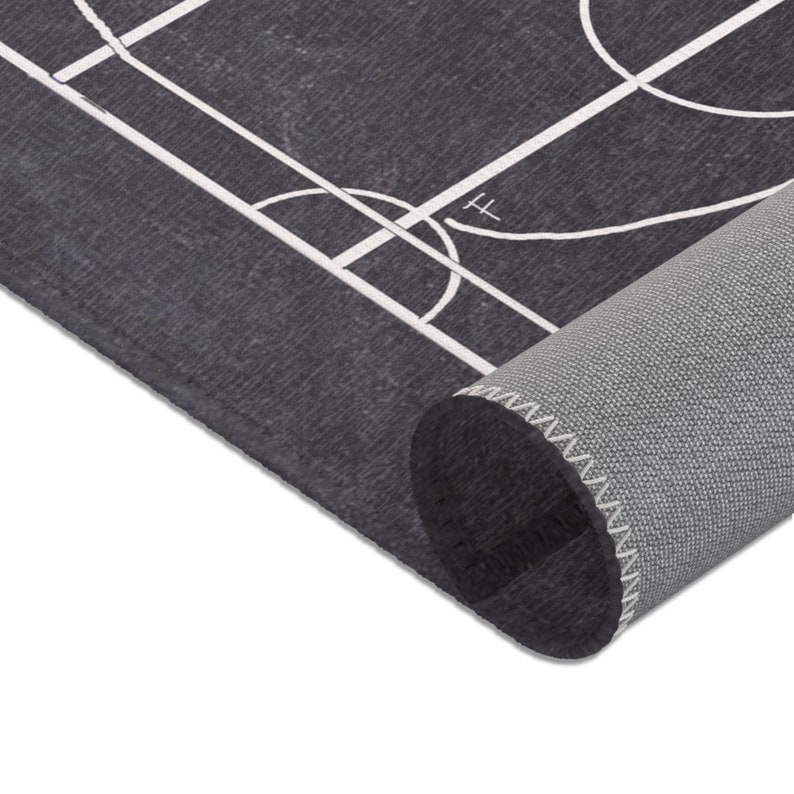 Hockey Rink Chalk Design With Plays Area Rug | Man Cave Decor | Gift ...