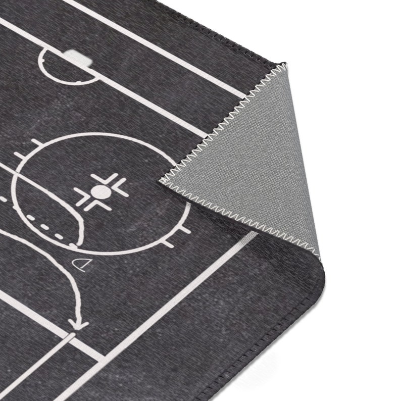 Hockey Rink Chalk Design With Plays Area Rug | Man Cave Decor | Gift ...