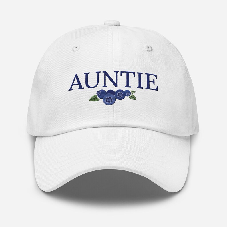 Auntie Embroidered Blueberries Matching Baseball Hat Summer Hat 4th of ...