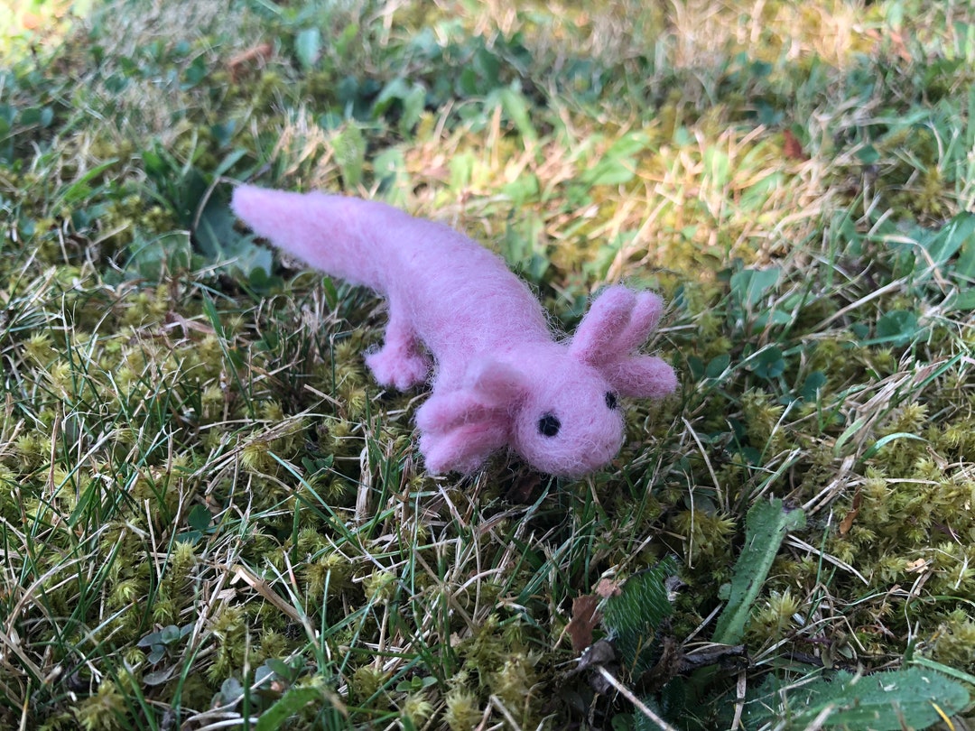 Cute Kawaii Pink Axolotl Figure Waldorf Toy Salamander - Etsy