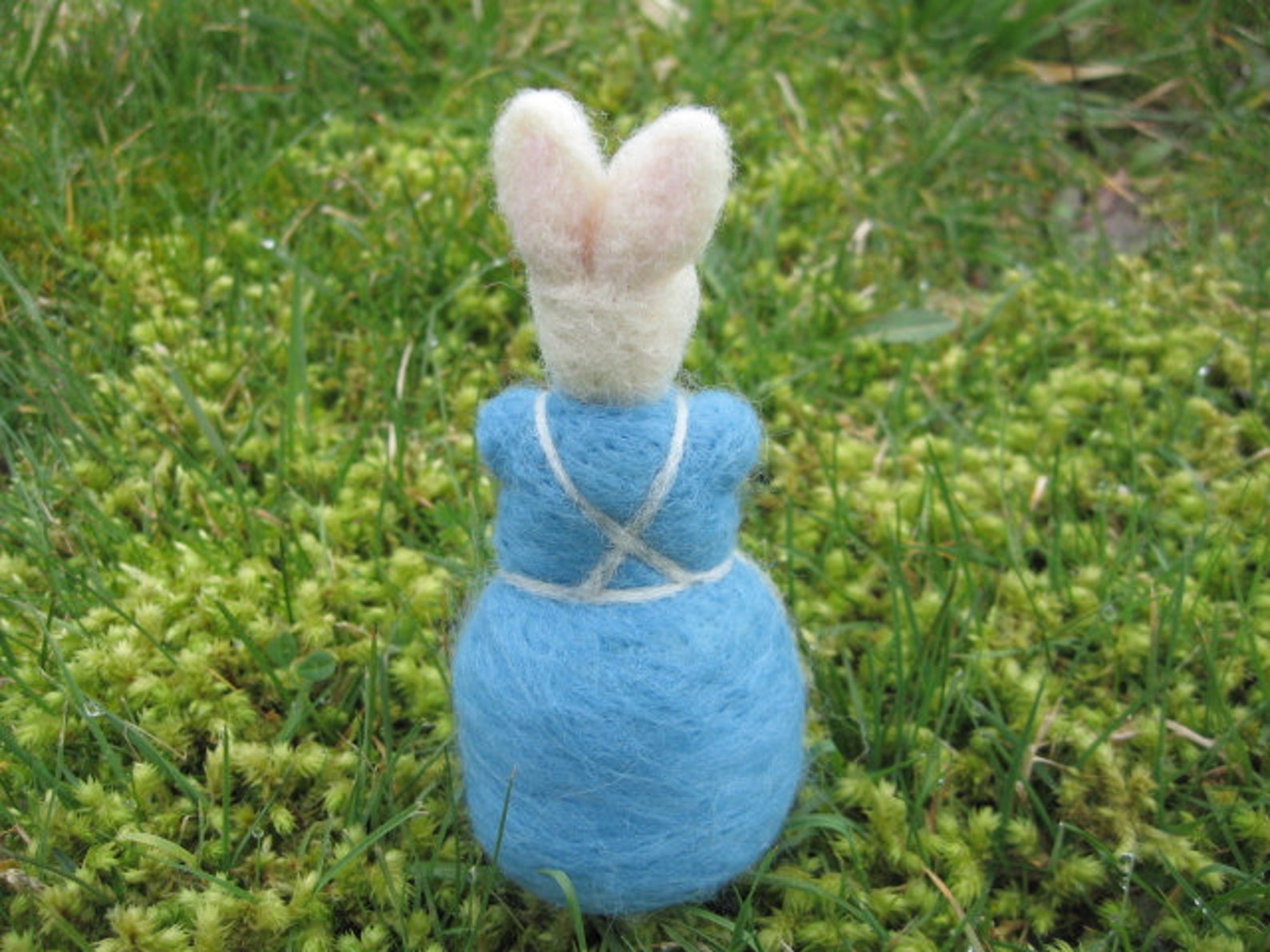 Felted Bunny Lady Miss Lucy Wool Figure - Etsy