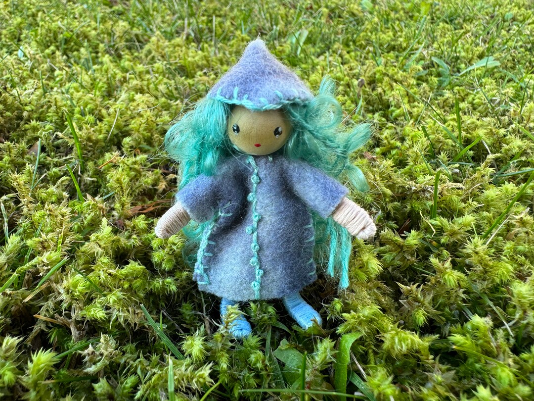 Stormy the Little Ocean Pixie Bendy Doll Waldorf Toy Dollhouse Fae ...