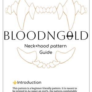 Fursuit Neck + Hood PDF PATTERN (A4) - Etsy