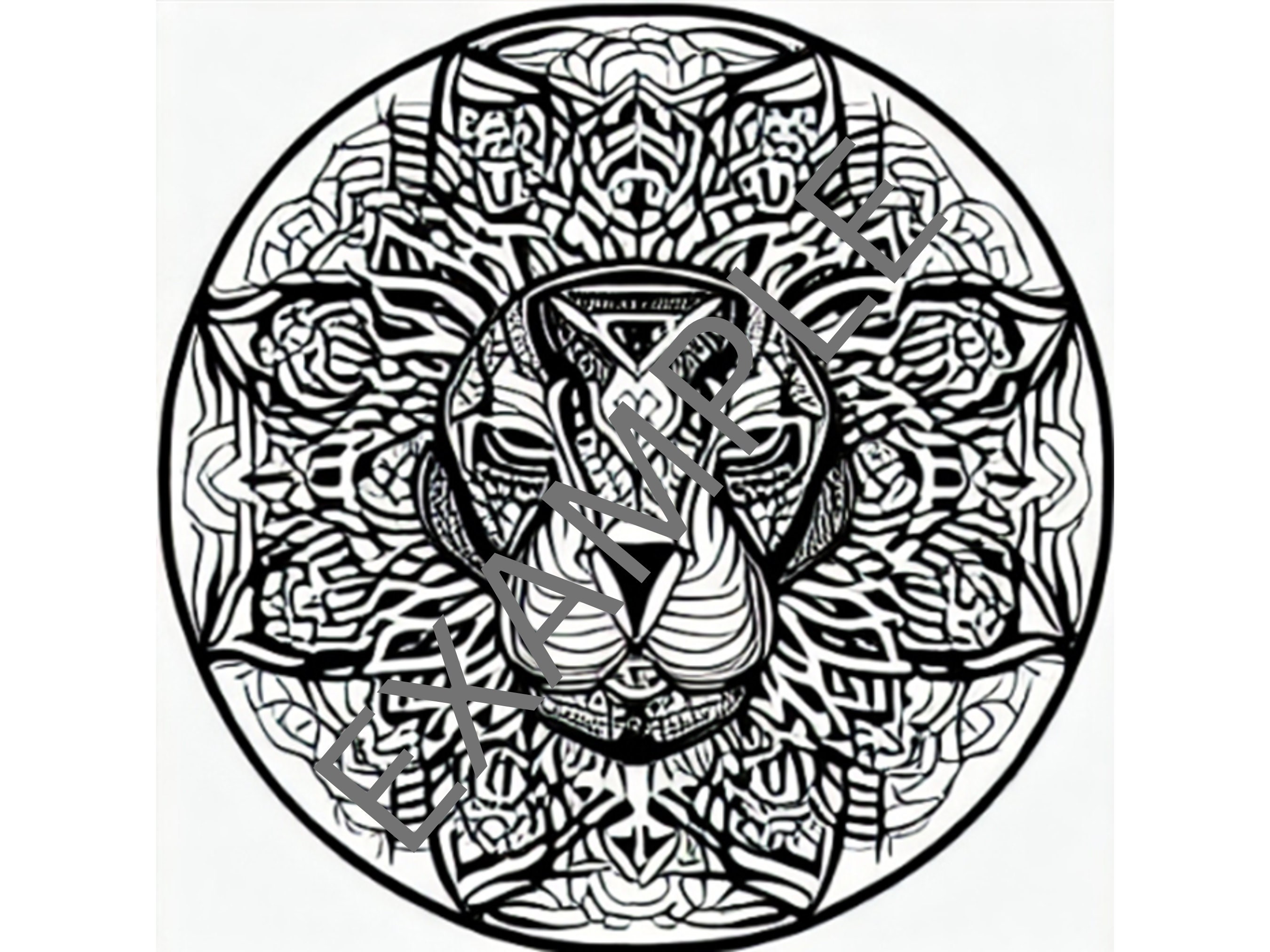 Tiger Mandala Coloring 10 Pages Collection 1 - Etsy
