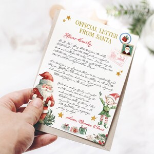 Editable Official Letter From Santa Claus, Instant Download, North Pole ...