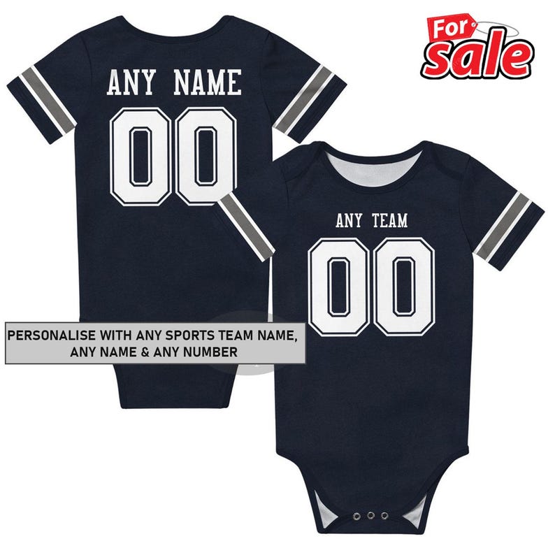 Dallas Football Jersey Baby Suit, Dallas Football Baby Suit, Dallas ...