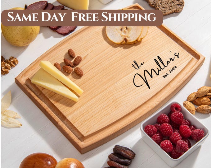 Personalized Cutting Board, Wedding Gift, Housewarming Gift ...