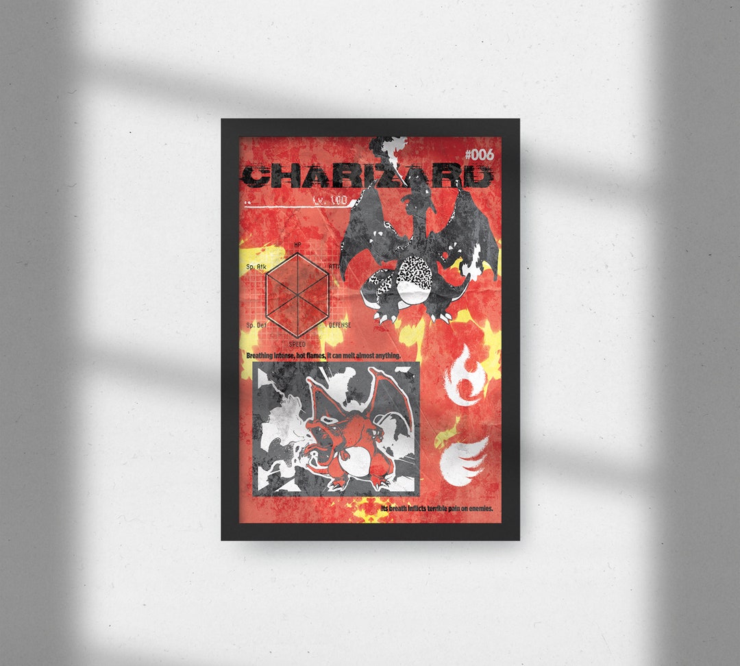 Charizard Poster - Etsy