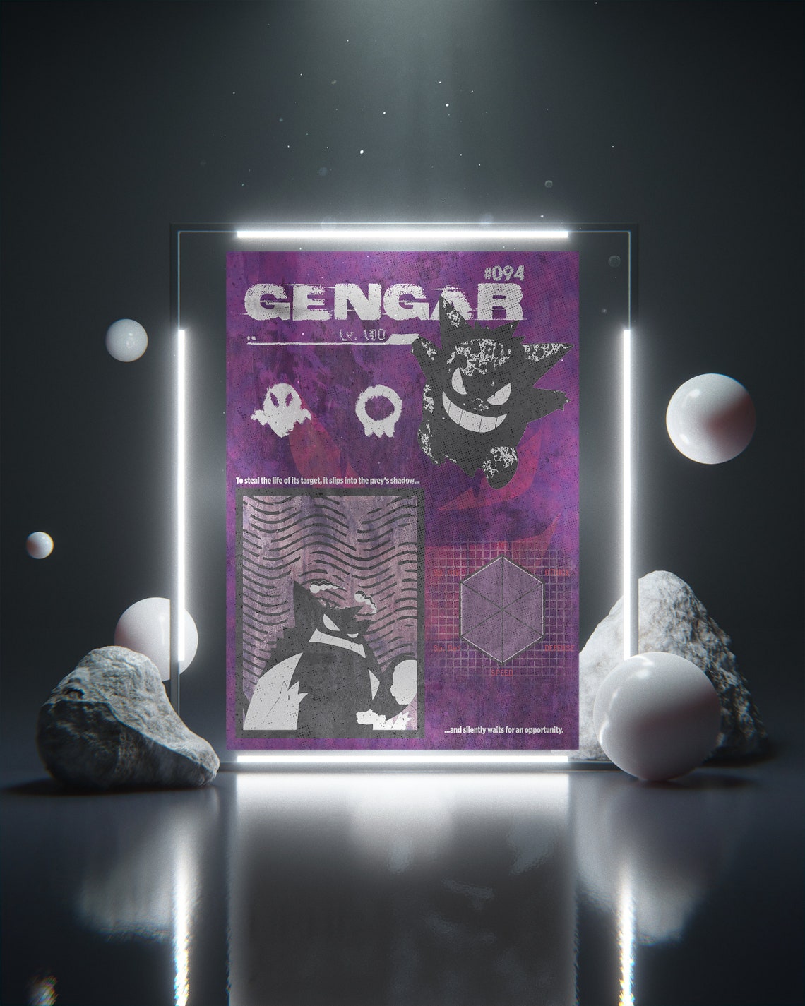 Gengar Poster - Etsy