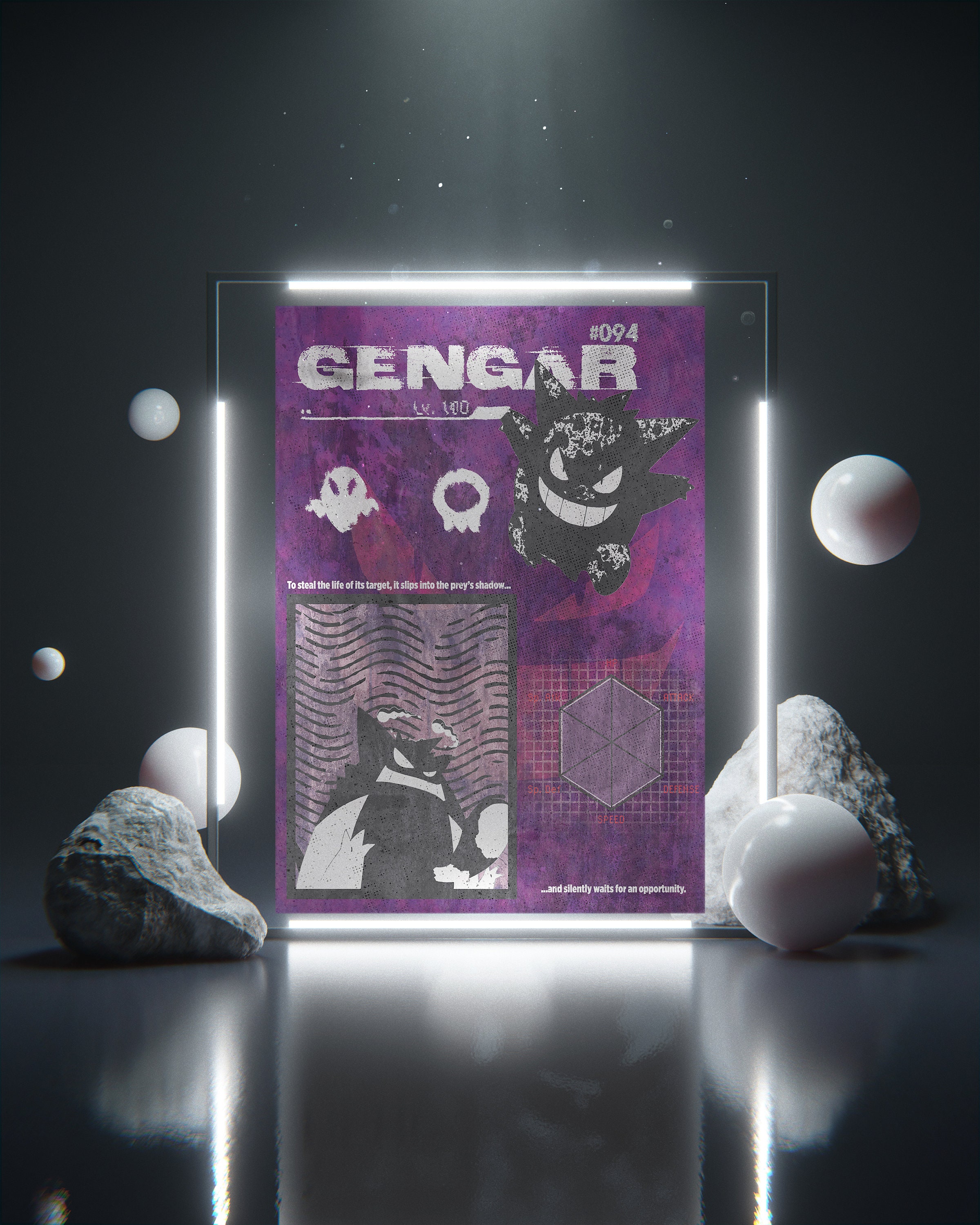 Gengar Poster - Etsy