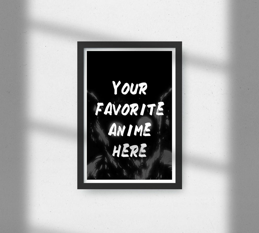 Custom Anime Poster - Etsy