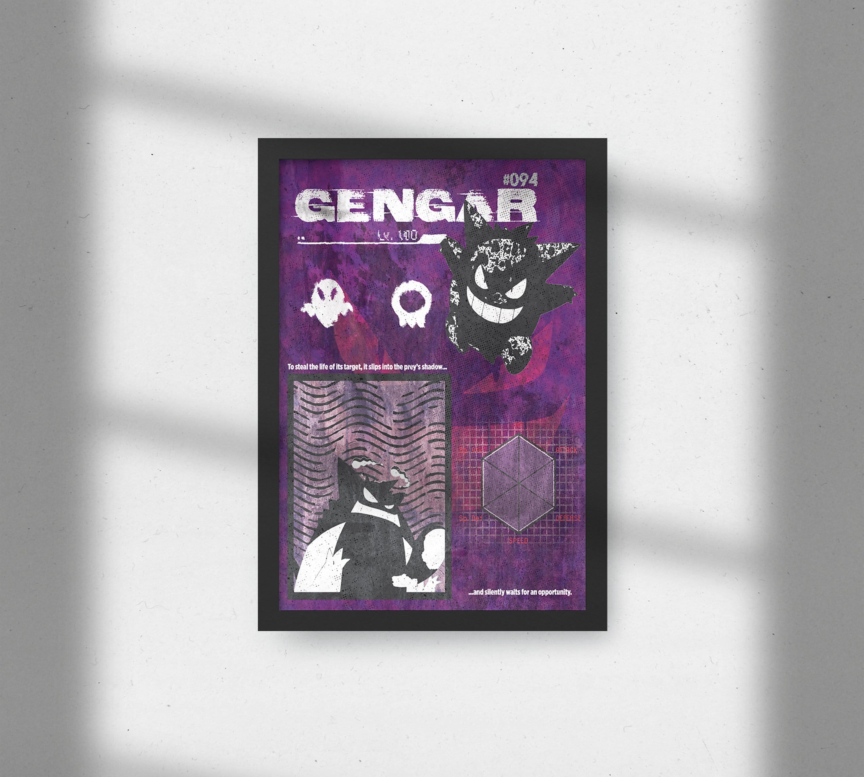 Gengar Poster - Etsy