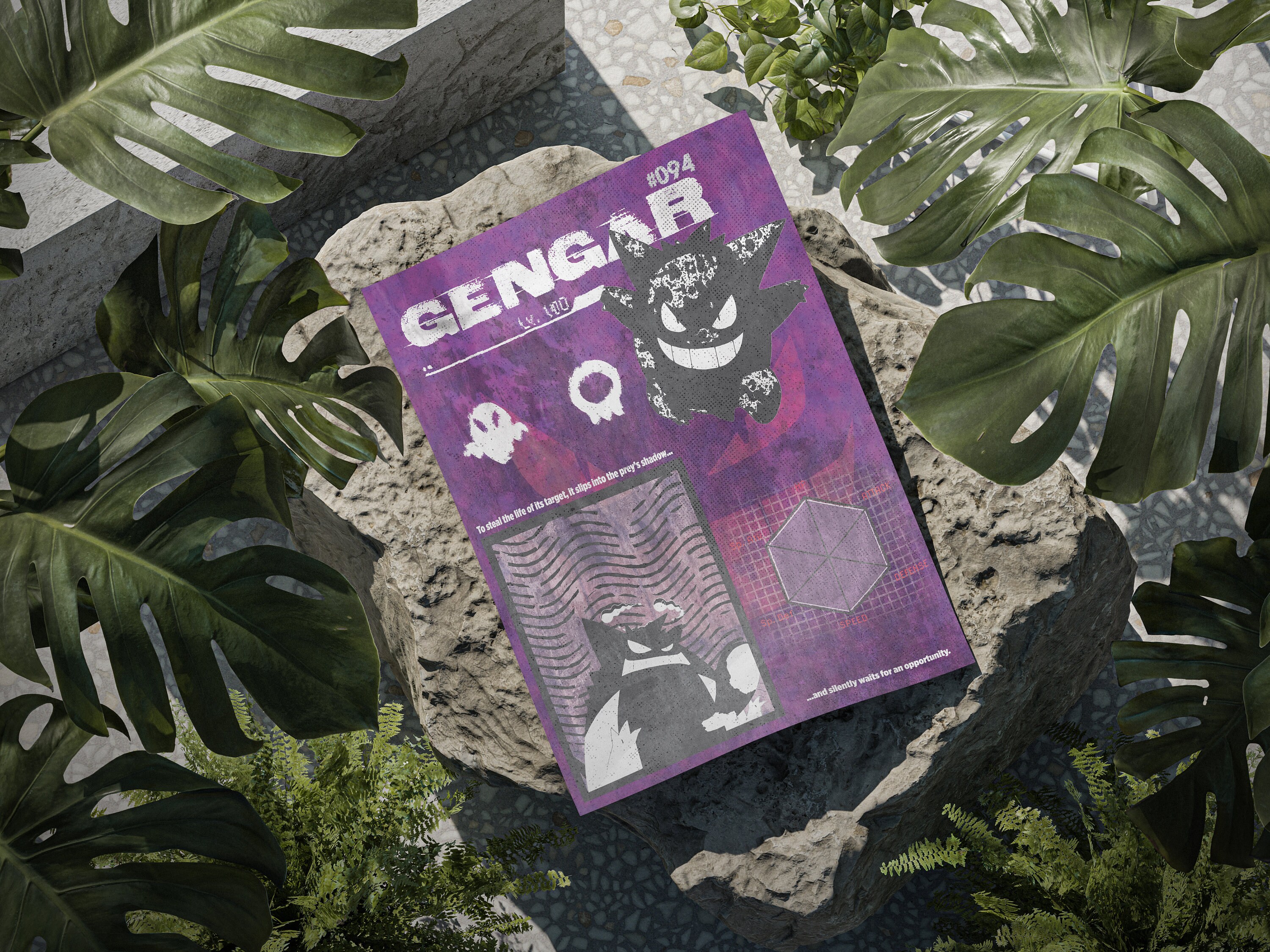 Gengar Poster - Etsy