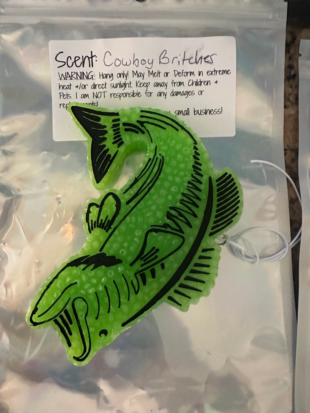 Cowboy Britches Scented Bass Fish Freshie - Etsy