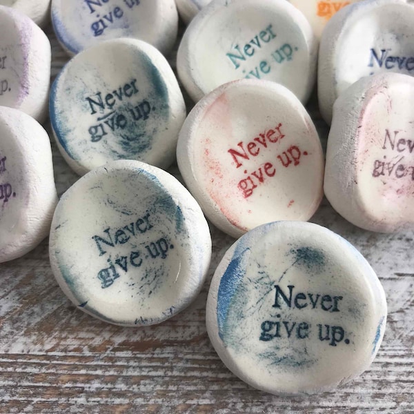Never Give Up - Etsy