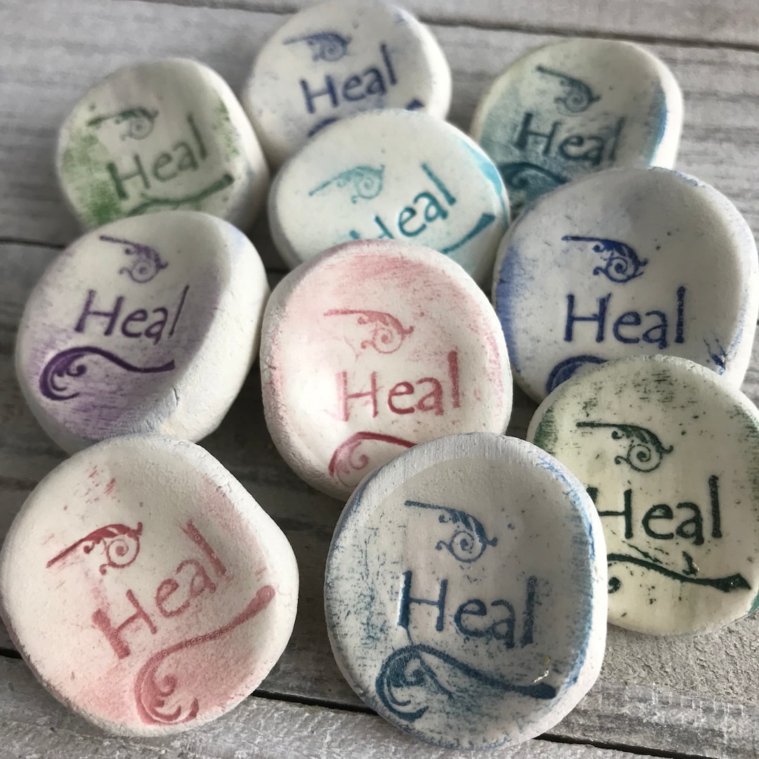 HEAL Worry Stones, Inspirational Word Stones, Rocks (1-1000) Other ...