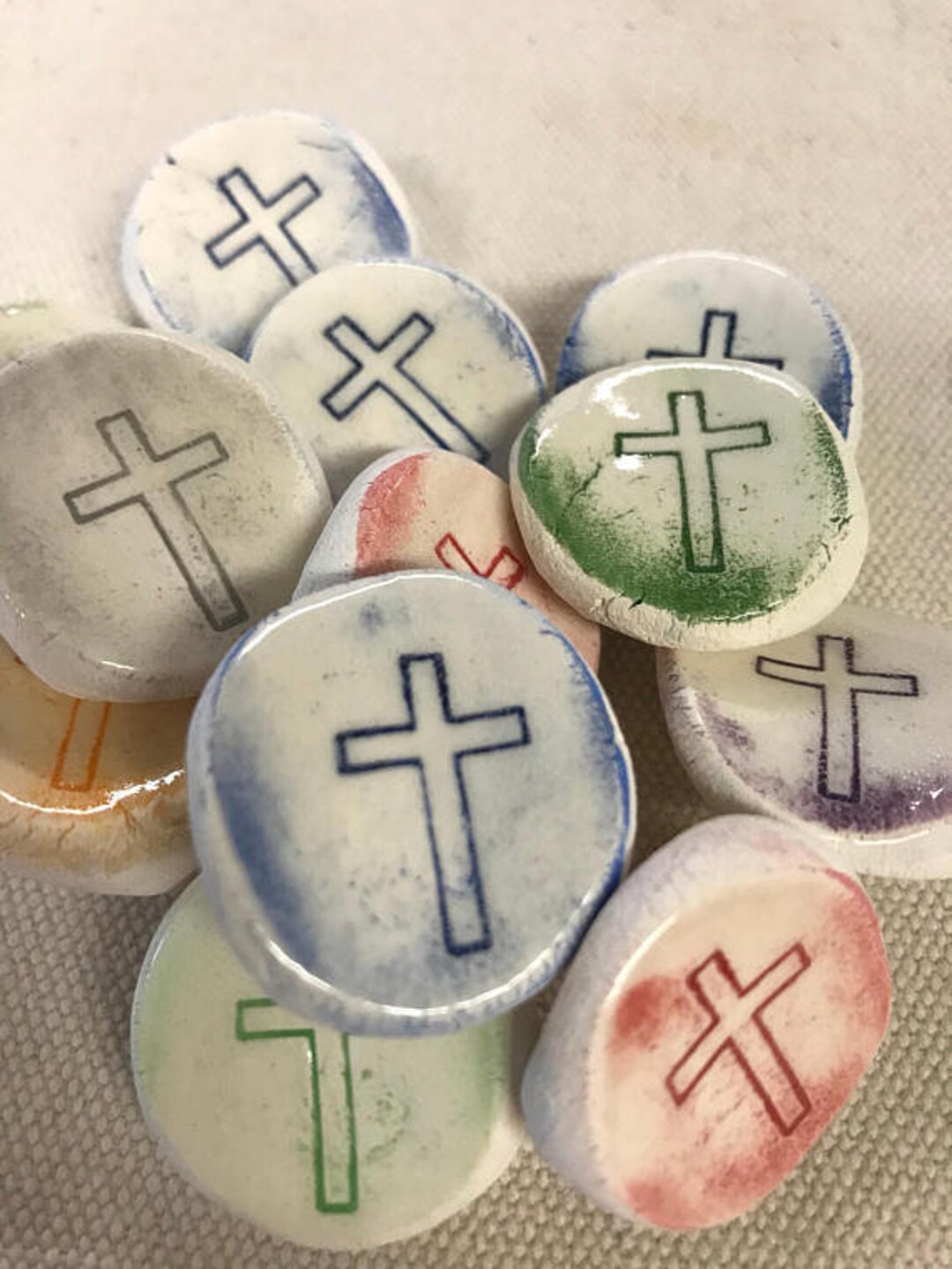 CROSS Worry Stones, Inspirational Word Stones, Rocks - Etsy