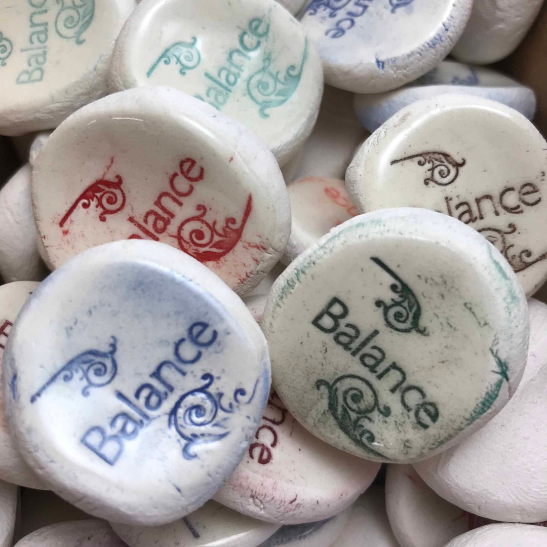 BALANCE | Worry Stones, Inspirational Word Stones, Rocks {other Words ...