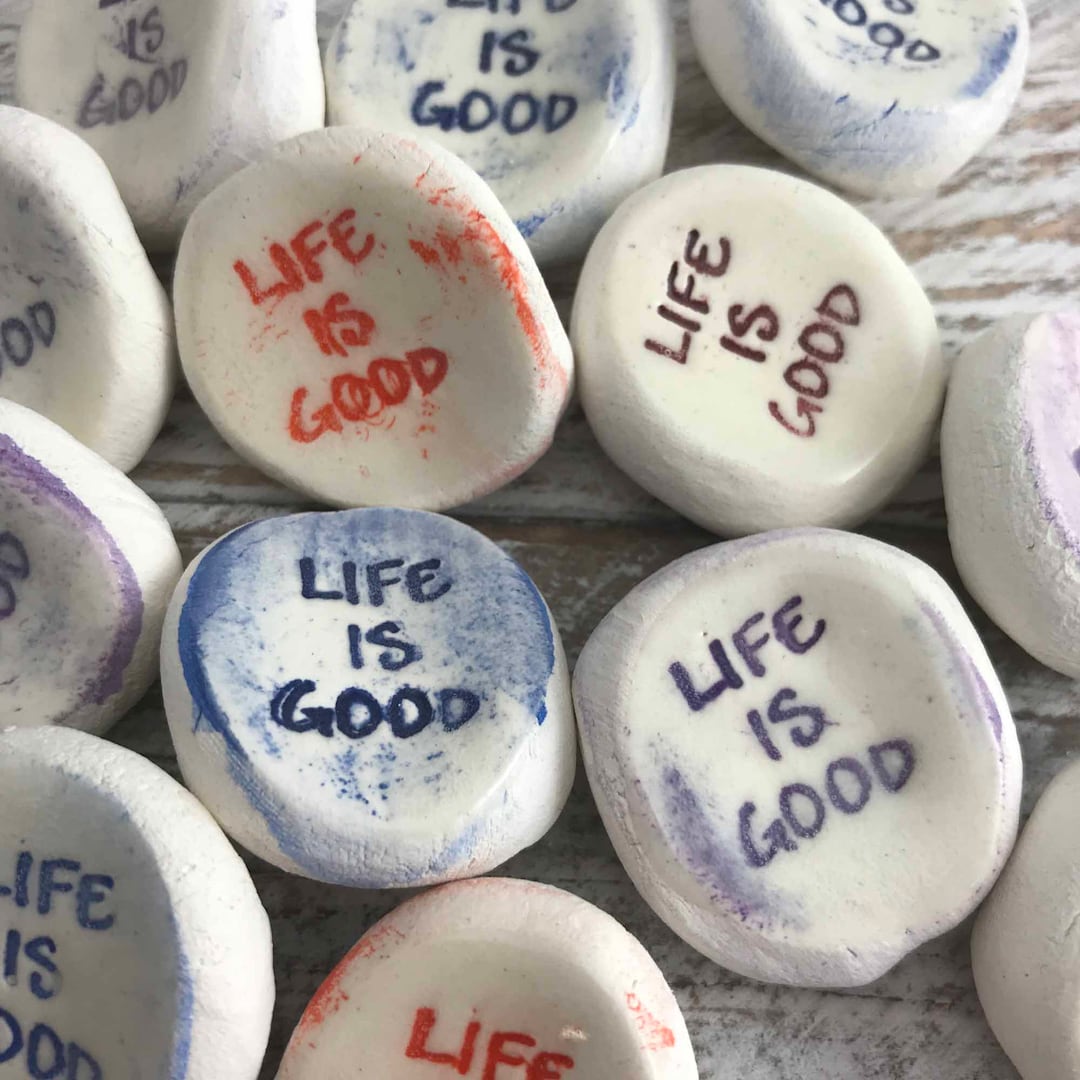 Life is Good | Worry Stones, Inspirational Word Stones, Rocks 1-1000 ...