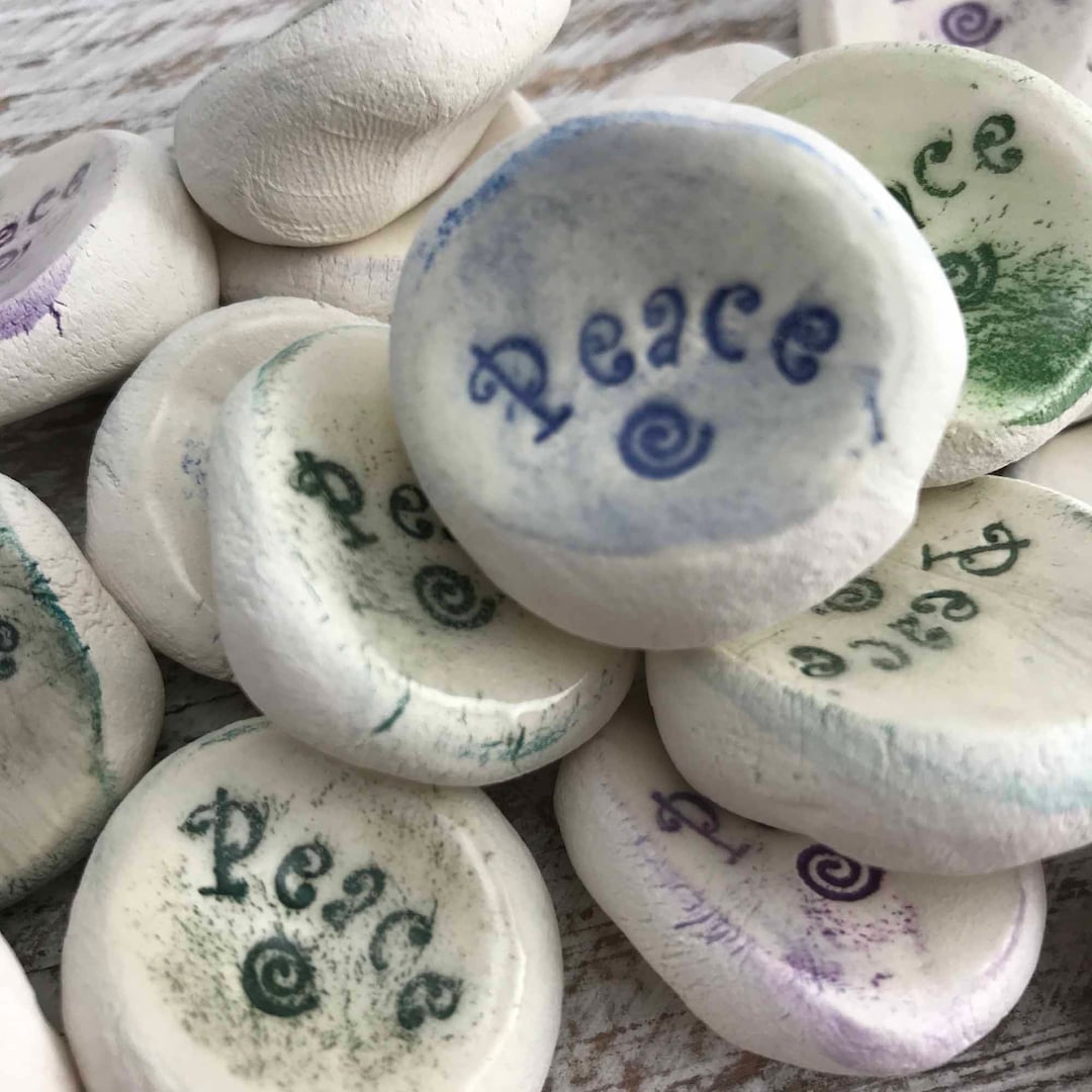 Peace Stones | Worry Stones, Inspirational Word Stones, Rocks 1-1000 ...