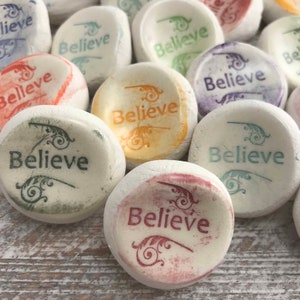 BELIEVE Stones | Worry Stones, Inspirational Word Stones, Rocks {other ...
