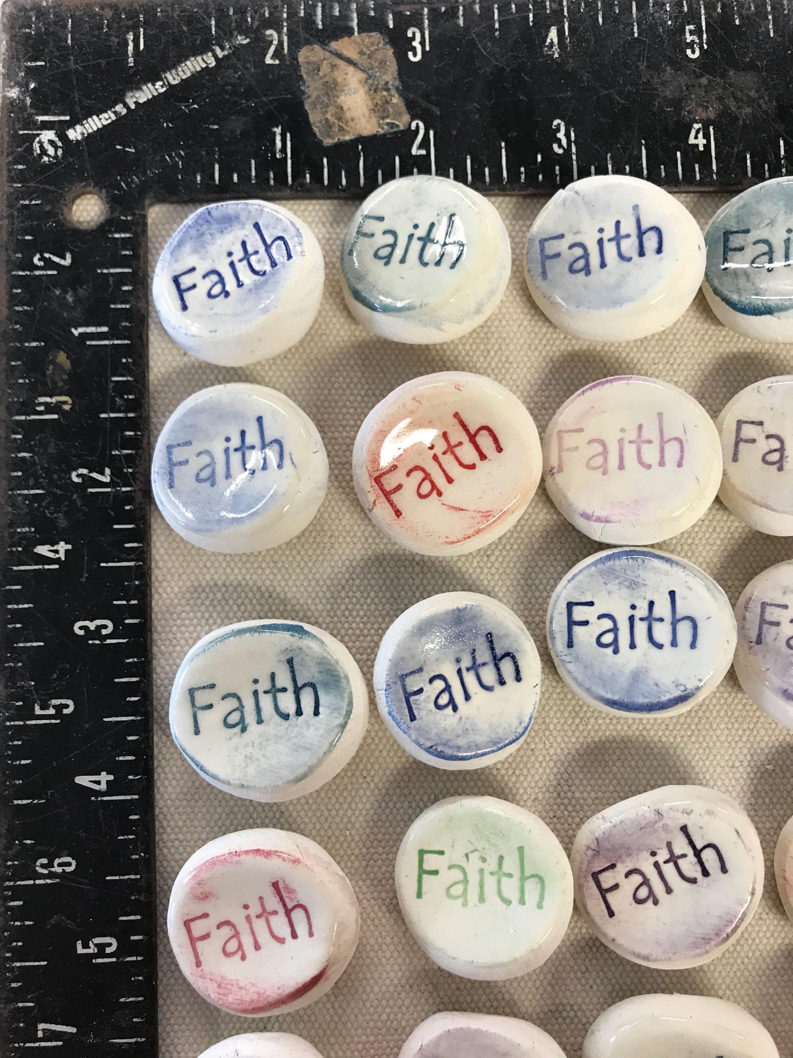 FAITH , Handmade Ceramic Worry Stones Qty 1-1000 - Etsy