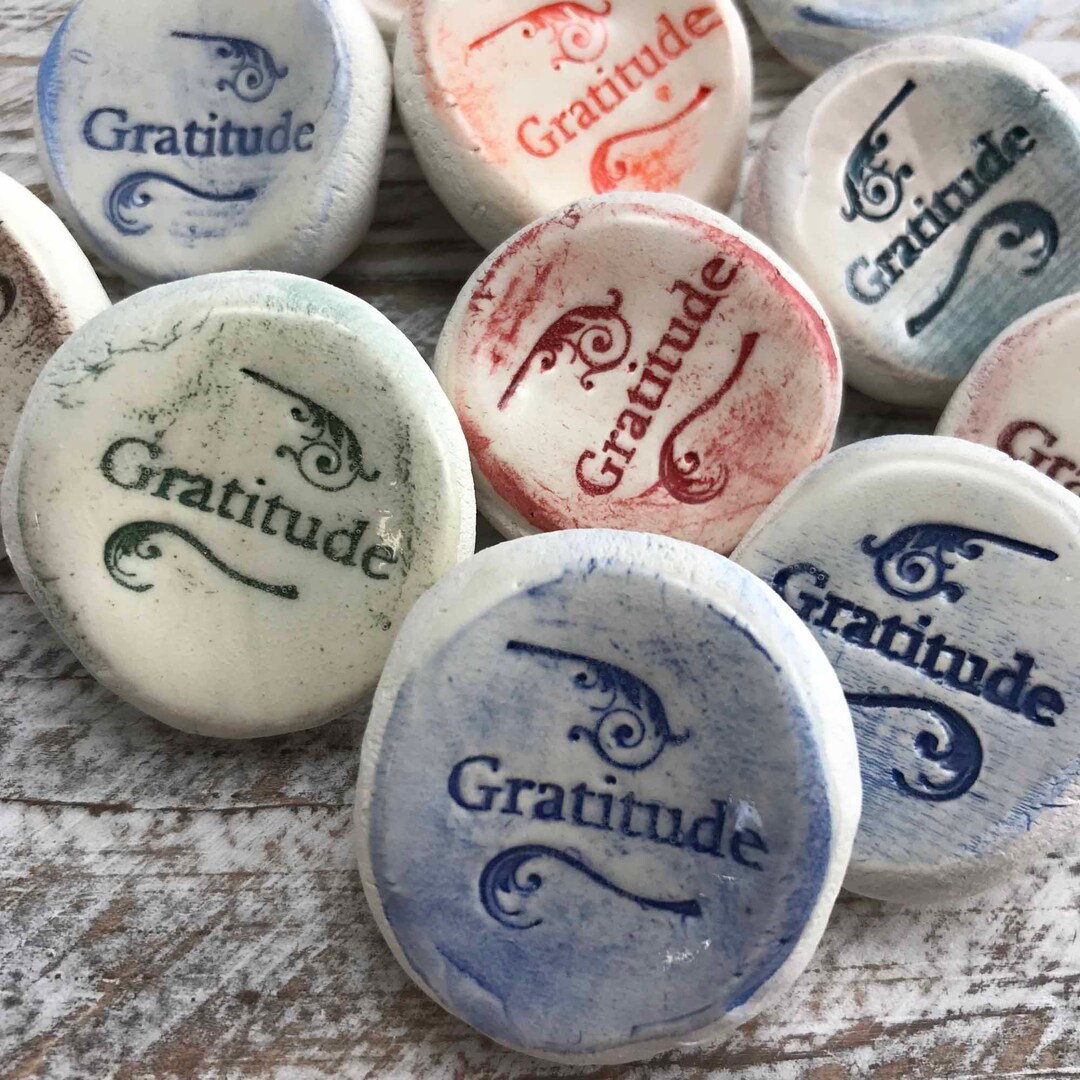 Gratitude Stones | Worry Stones, Inspirational Word Stones, Rocks 1 ...