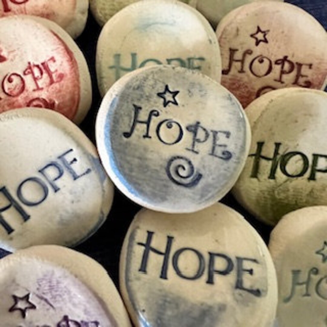 Hope Stones | Worry Stones, Inspirational Word Stones, Rocks 1-1000 Qty ...