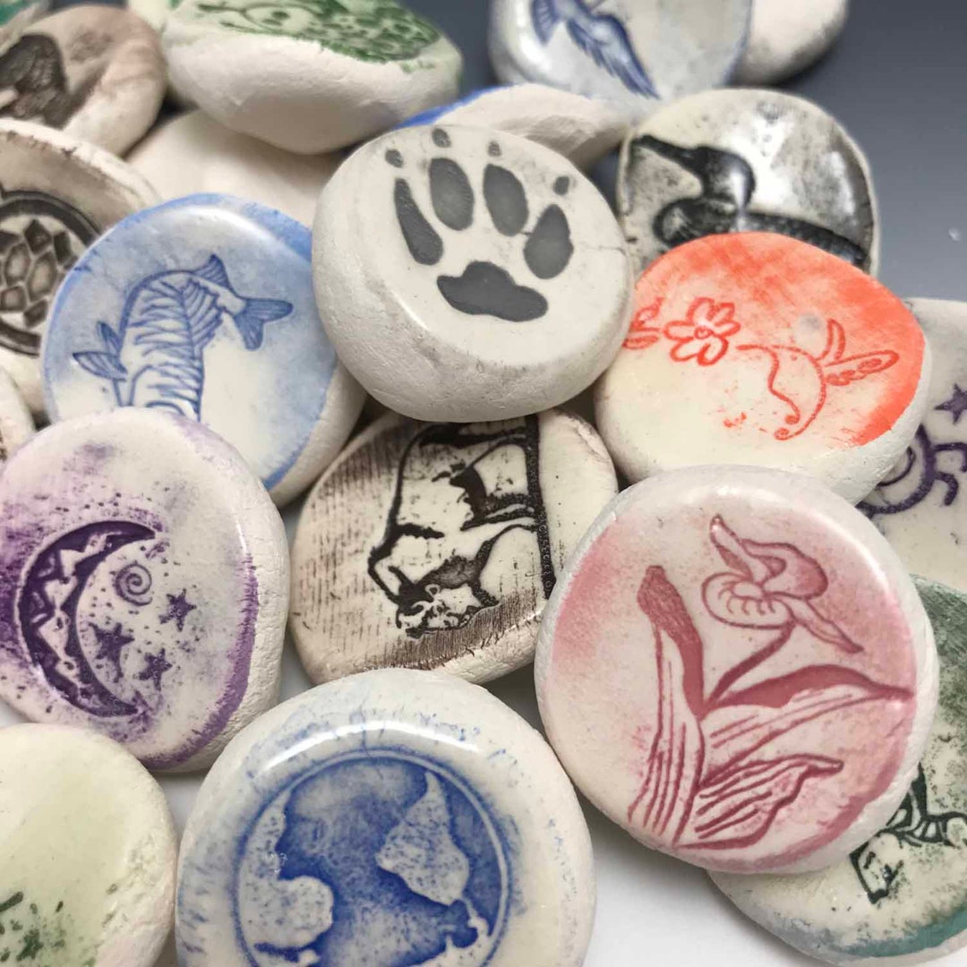 24 Wilderness Stones, 1 Each, Assorted Worry Stones - Etsy