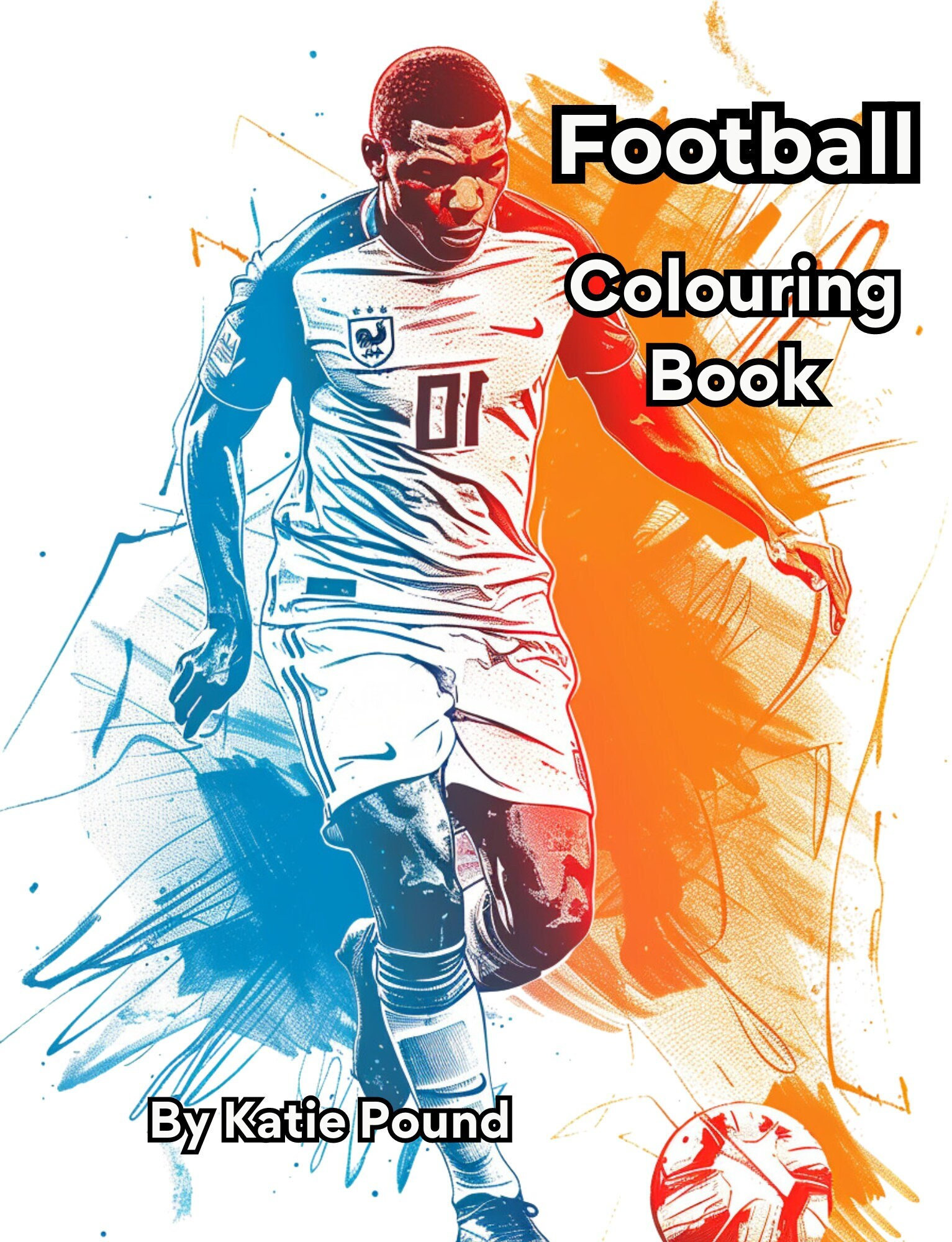 Football Heroes Colouring Book: 13 Illustrated Colouring Book Pages ...