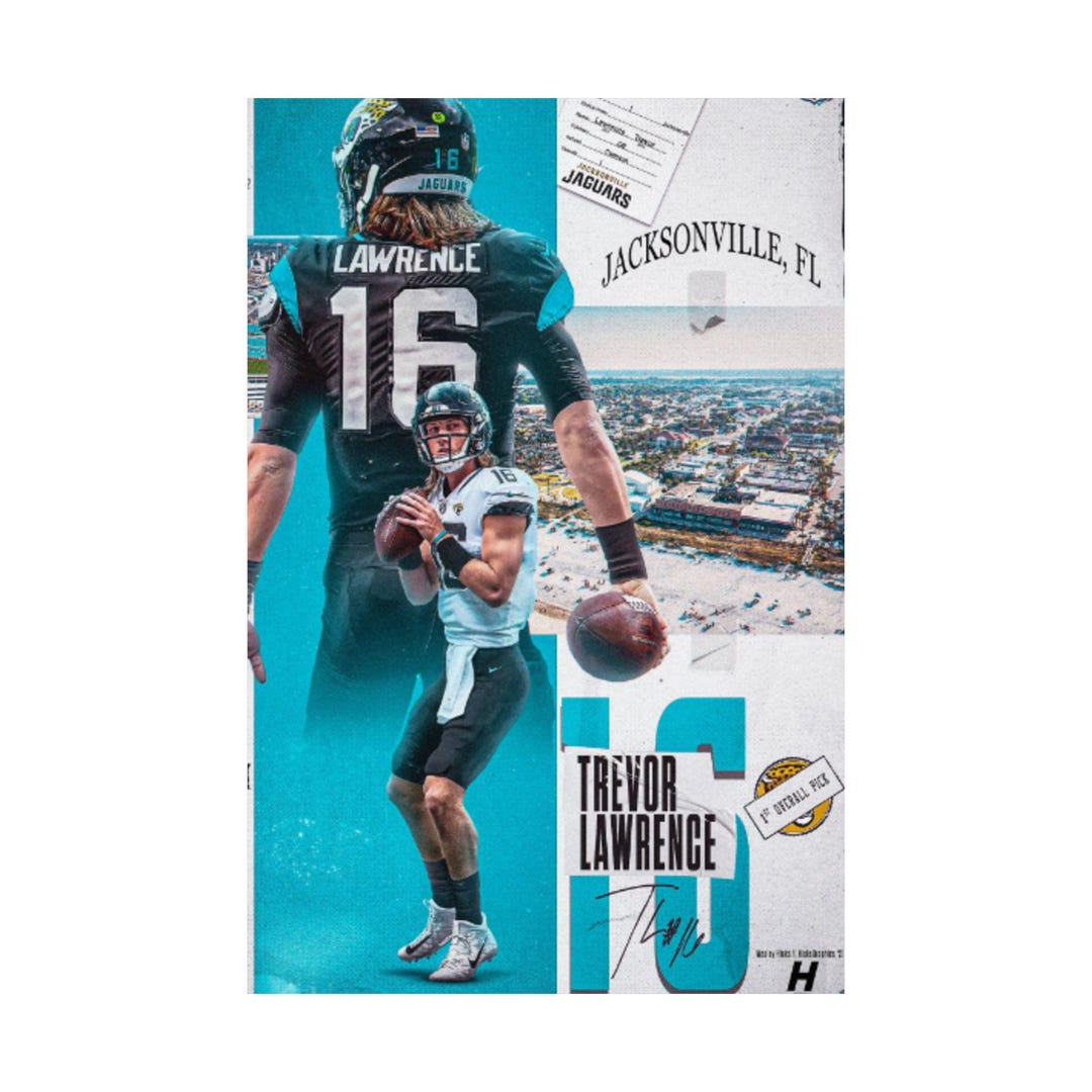 Jaguars Trevor Lawrence Poster - Etsy